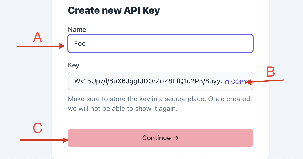 Generate API Key
